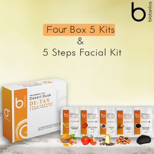 Biotanica Desert Dusk DE-TAN AHA & ENZYMES (5 STEPS FACIAL KIT) (4 ...