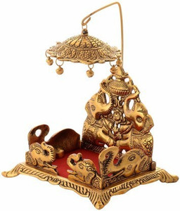 LOTUS RISE Handcrafted Singhasan for Laddu Gopal/Bal Gopal in Metal ...