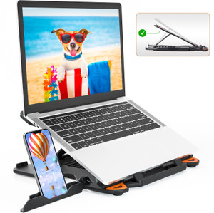Topmate S1 with 360° swivel base S1 Laptop Stand Ergonomic Riser for 10 ...