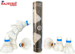 RAJSUKH SPORTS 10 Feather Shuttle Cock Feather Shuttle - White - Buy ...
