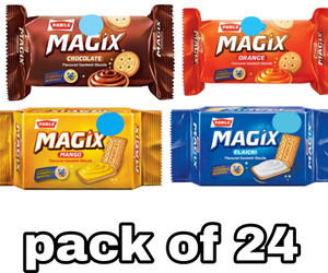 PARLE Magix elichi orange chocolate and mango cream biscuit Plain ...
