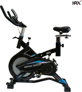 HRX Ignite Spin Bike with Flywheel and Lcd Display Upright Stationary ...