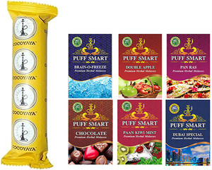 Puff Smart Hookah Herbal Flavors Brain-o-Freeze, Double Apple, Pan Ras ...
