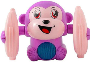 Trisha Dancing and spinning Rolling doll Tumble Monkey Toy voice ...