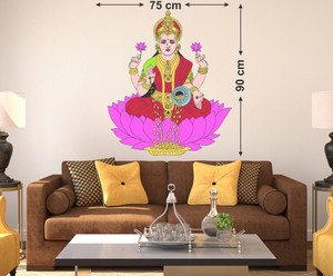 WALLSTIC GODDESS LAKSHMI DEVI STICKER Price in India - Buy WALLSTIC ...