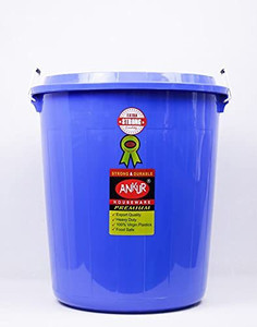 ANKUR Multipurpose Storage Bucket 40 Litres Blue Unbreakable ...