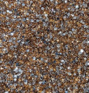 The Unique ® 4mm LCT Golden Colour Round Shape Stone Crystal Kundans ...