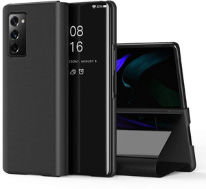 Suggu Flip Cover for Redmi Note 10 Pro Max Clear View Mirror Flip Cover ...