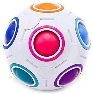 D ETERNAL YJ Magic Rainbow Ball Goti Fidget brainteaser Toy Puzzle Cube ...