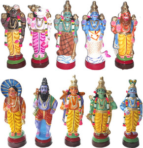 MS Naga Dasavatar - 10 Avatar of Lord vishnu - Navaratri Golu Doll ...