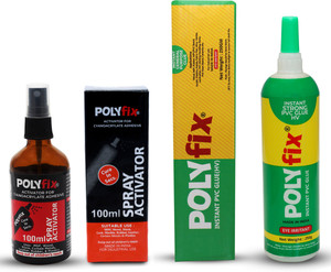 POLYFIX CA SPRAY ADHESIVE HIGH PERFORMANCE & INSTANT GLUE GEL Adhesive ...