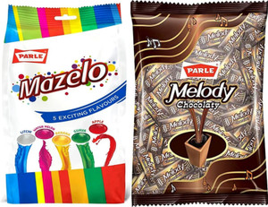 PARLE Mazelo and melody combo pack 200 pc Sweet Toffee Price in India ...