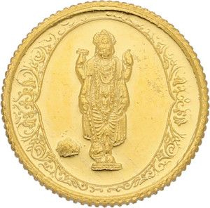 Sri Jagdamba Pearls Vishnu 24 (999) K 2 g Gold Coin Price in India ...