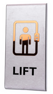 MYSIGN Wooden LIFT Sign Board Nameplate (Woodenbase & Acrylic + Radium ...