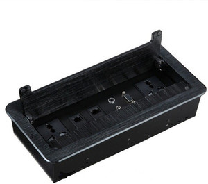 techut filp type cable cubby pop up box with 2 power socket ,2 lan,1 ...