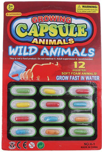 WHITE POPCORN Cartoon Toys Bath Toy Grow Capsule Toy Magic Grow ...