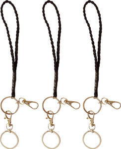 A2S2 3pcs New Leather Rope Hand Strap Lanyards for Mobile, Keychain, ID ...