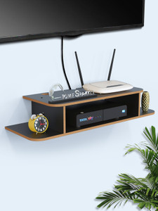 Wooden Set Top Box Stand/DTH Stand/WIFI Router Stand,Wall Mount with ...