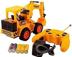 mega star Remote Control and LED Flash Lights JCB Truck Construction ...