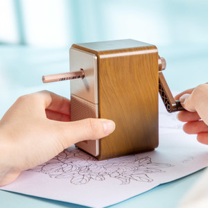 Flipkart.com | Deli Brown Rotary Pencil Sharpener, Auto Feed Table ...