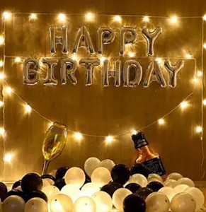 Flipkart.com | THE GUBARA CRAFT Solid 1 SET HAPPY BIRTHDAY IN SILVER ...