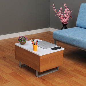 Invisible Bed Multipurpose Liftable-Top With Storage Engineered Wood ...