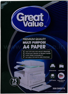 Flipkart.com | Great Value 500 Unruled A4 75 gsm A4 paper - A4 paper