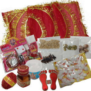 Lavennder Puja Samagri Items/Navratri Pooja Kit/Devi Pooja Kit Samagri ...