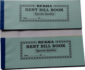 Accounts Rent Bill Book Rent Bill Book 24X9 CM 50 Sheets (Pack of 2) 2 ...