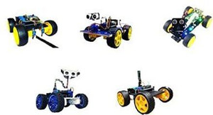 ROBOBOX DIY 5 in 1 Robotic Kit Pack - Set Includes : Line Following ...