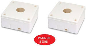 EXPERTRONICS PVC Junction Box FOR CCTV CAMERA (PACK OF 2) Square ...