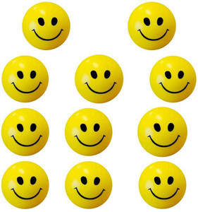Style Mania Stress Reliver Cute Funny Emoji Smiley Ball (Eleven Balls ...