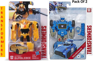 Hasbro Combo of TRANSFORMERS Authentics Bumblebee & SOUNDWAVE Figure 7 ...