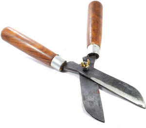 ERIN Hedge Shears Wooden Handle Heavy Duty Angled Lawn Grass Branch ...