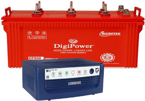 Microtek Digi Power 650+Luminous Eco Watt Neo 700 Tubular Inverter ...