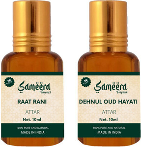 Buy Sameera Fragrance RAAT RANI ATTAR Combo pack (10ml+10ml) | Alcohol ...