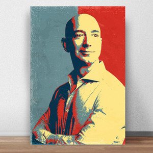 Jeff Bezos Pop Art Poster for Room & Office (13 inch X 19 inch, Rolled ...