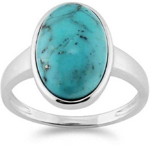 PARTH GEMS Firoza Ring Natural lab certified turquoise stone Stone ...