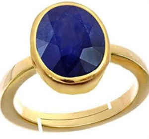 RSPSHAKTI Blue Sapphire neelam nilam Natural Gemstone Panch Dhatu Gold ...