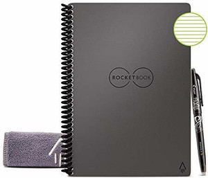 Rocketbook Smart Reusable Notebook - Lined Eco-Friendly Notebook with 1 ...