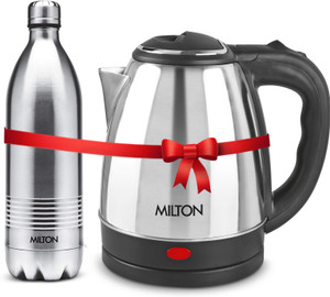 MILTON Go Electric Stainless Steel Kettle, 1.5 Litres and Duo Dlx ...
