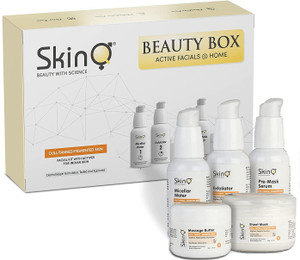 SkinQ Detan Facial Kit with Vitamin C & Niacinamide for Tan Removal ...