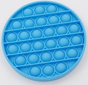 shopviashipping Pop it Fidget Toy - Blue Popit Push pop Learning game ...