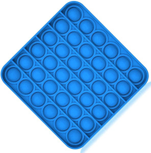 shopviashipping Pop it Fidget Toy - Blue Popit Push pop Learning game ...