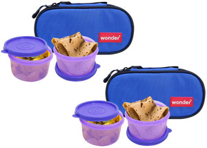 Flipkart.com | Wonder Plastic Prime Softline Tango Lunch Box, 4 ...