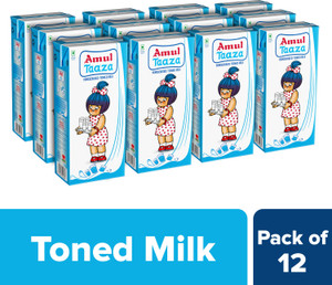 Amul Taaza Homogenized Toned Milk Price in India - Buy Amul Taaza ...