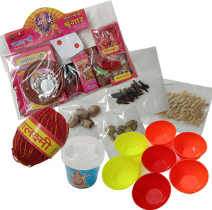 Lavennder Puja Samagri Items/Navratri Pooja Kit/Devi Pooja Kit Samagri ...