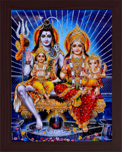 emofly Shiv Parivar Religious Frame Price in India - Buy emofly Shiv ...