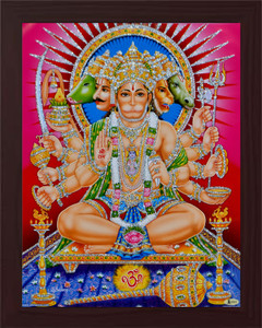 emofly Panchmukhi Hanuman ji Religious Frame Price in India - Buy ...