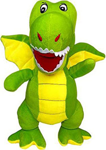 Regallo Super soft and Attractive kids stuffed Green dragon plush toy ...